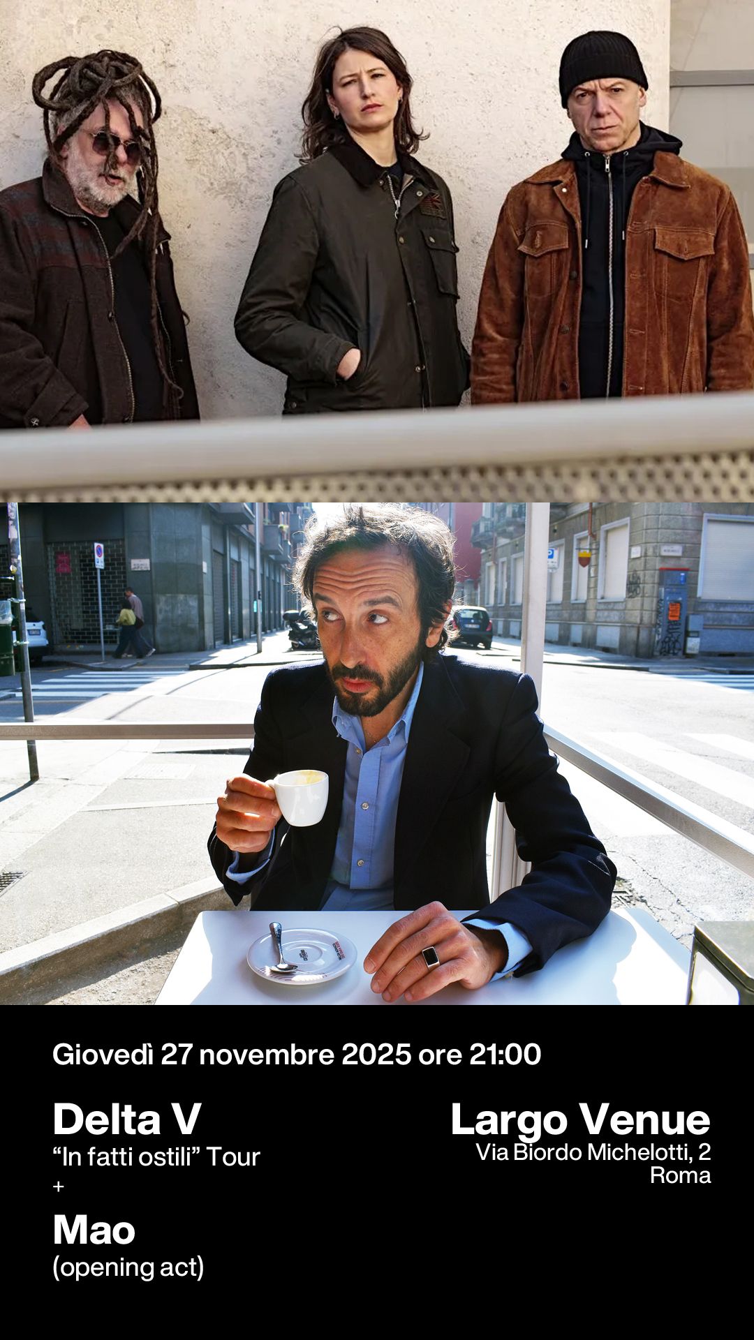 Delta v + mao - largo venue (roma), Roma (2025)